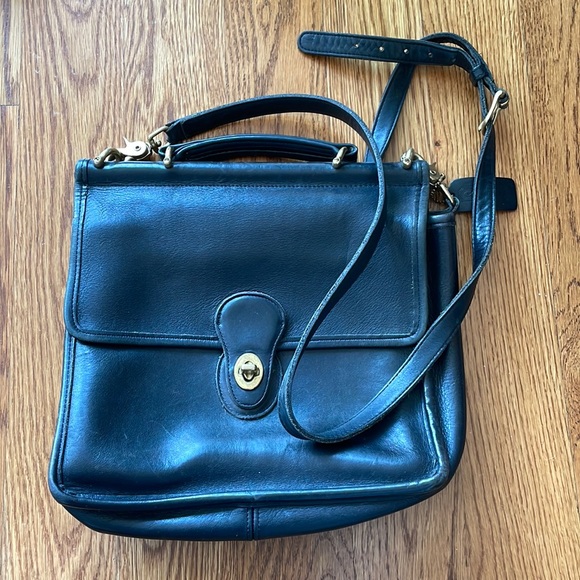 Coach | Bags | Vintage Coach Large Satchel Bag In Black | Poshmark